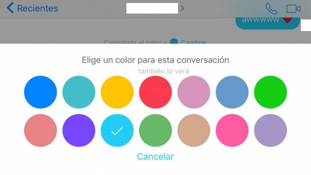 Messenger ya te permite personalizar el color de tus conversaciones